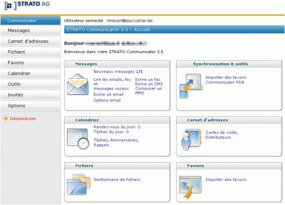 Utilisez tout simplement STRATO Communicator 3.5