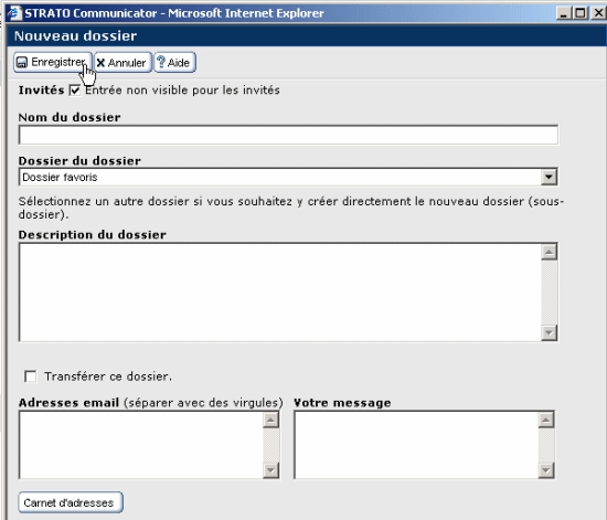 Comment puis-je créer des propres dossiers pour mes favoris dans STRATO ...